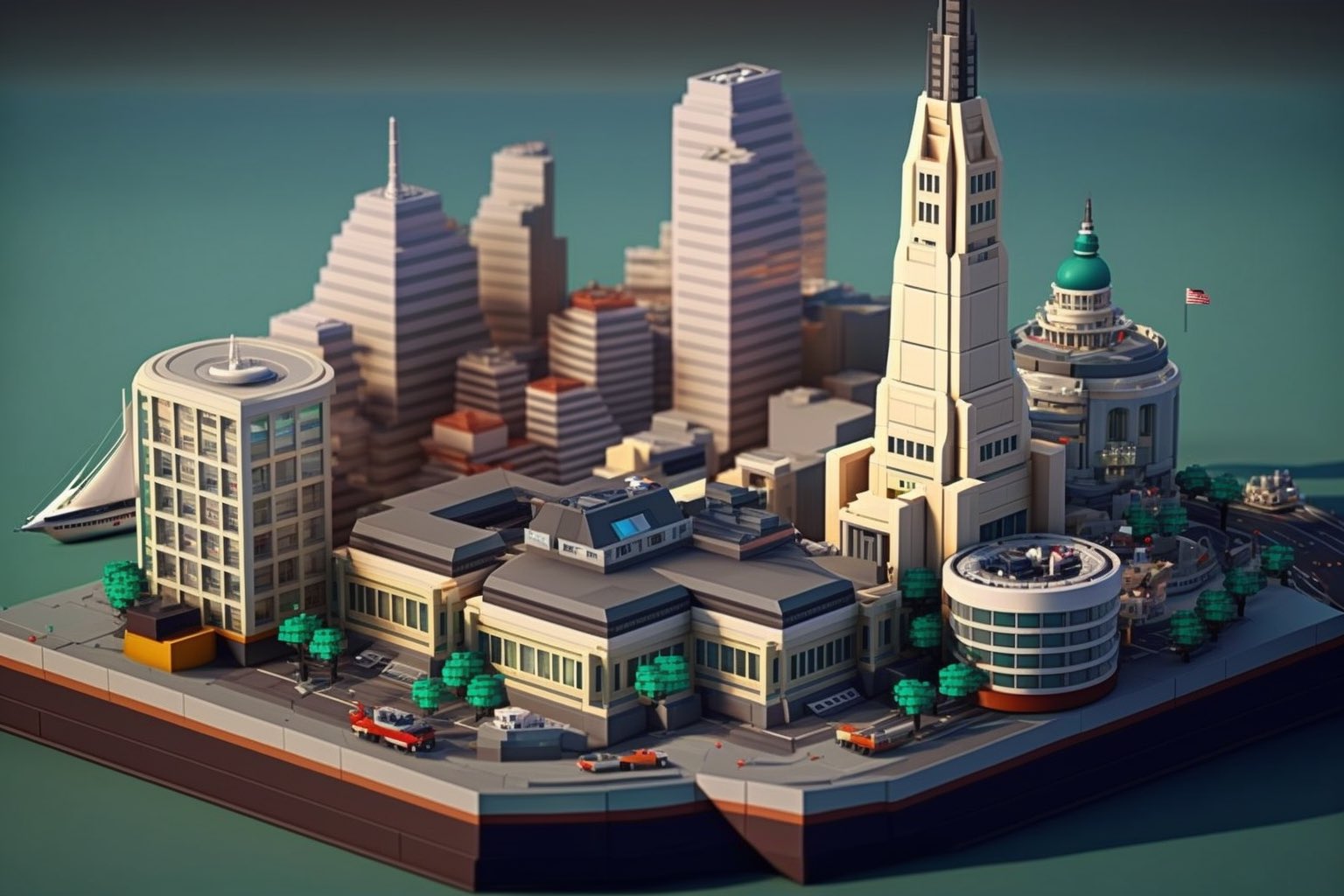 AI-Generated Lego Cities: Building The Future Of Virtual Design ...